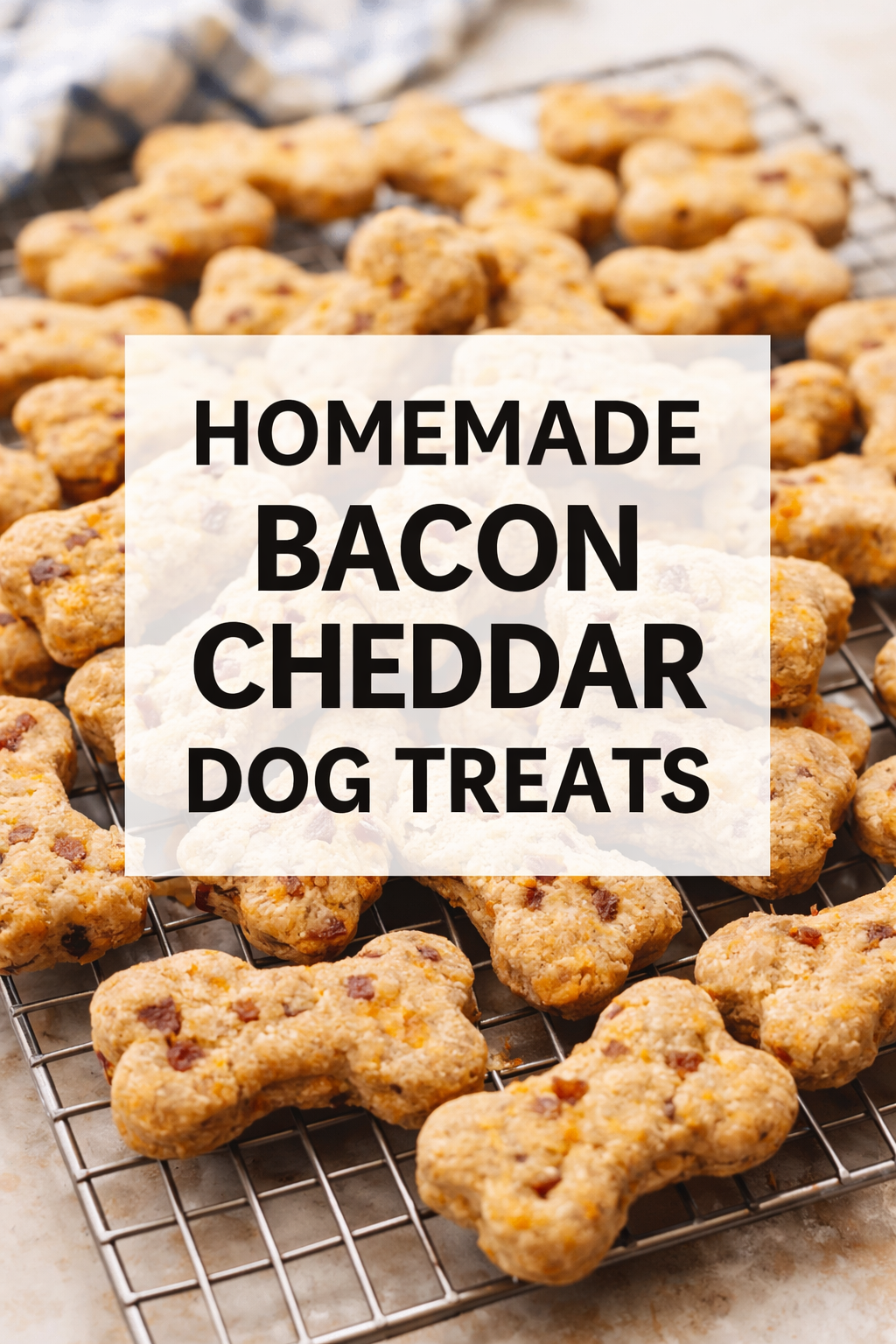 Homemade Bacon Cheddar Dog Treats